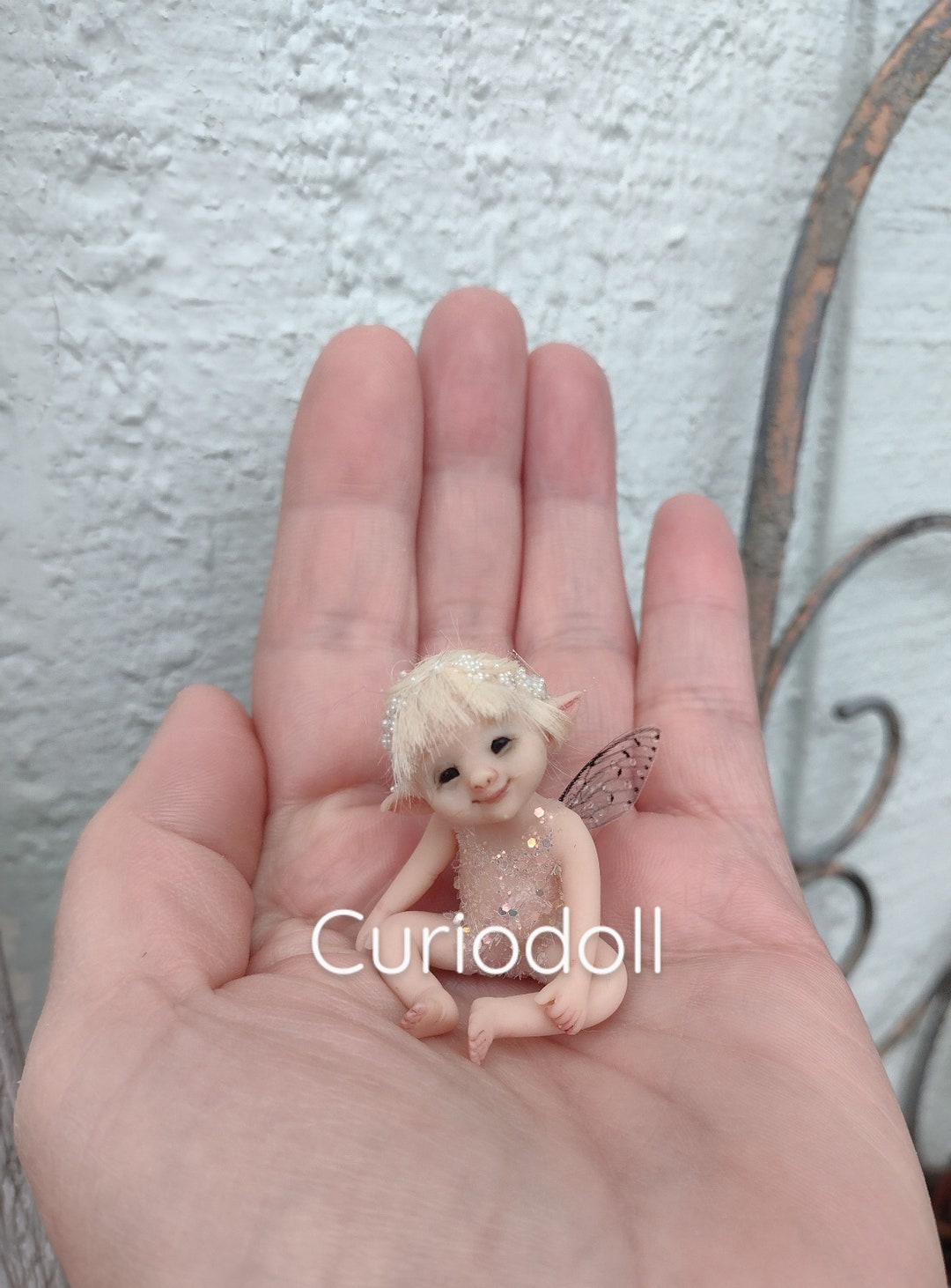 One of a Kind Fairy Sculpture. Ooak Fairy. Handmade Fairy Crystalyn. - Etsy