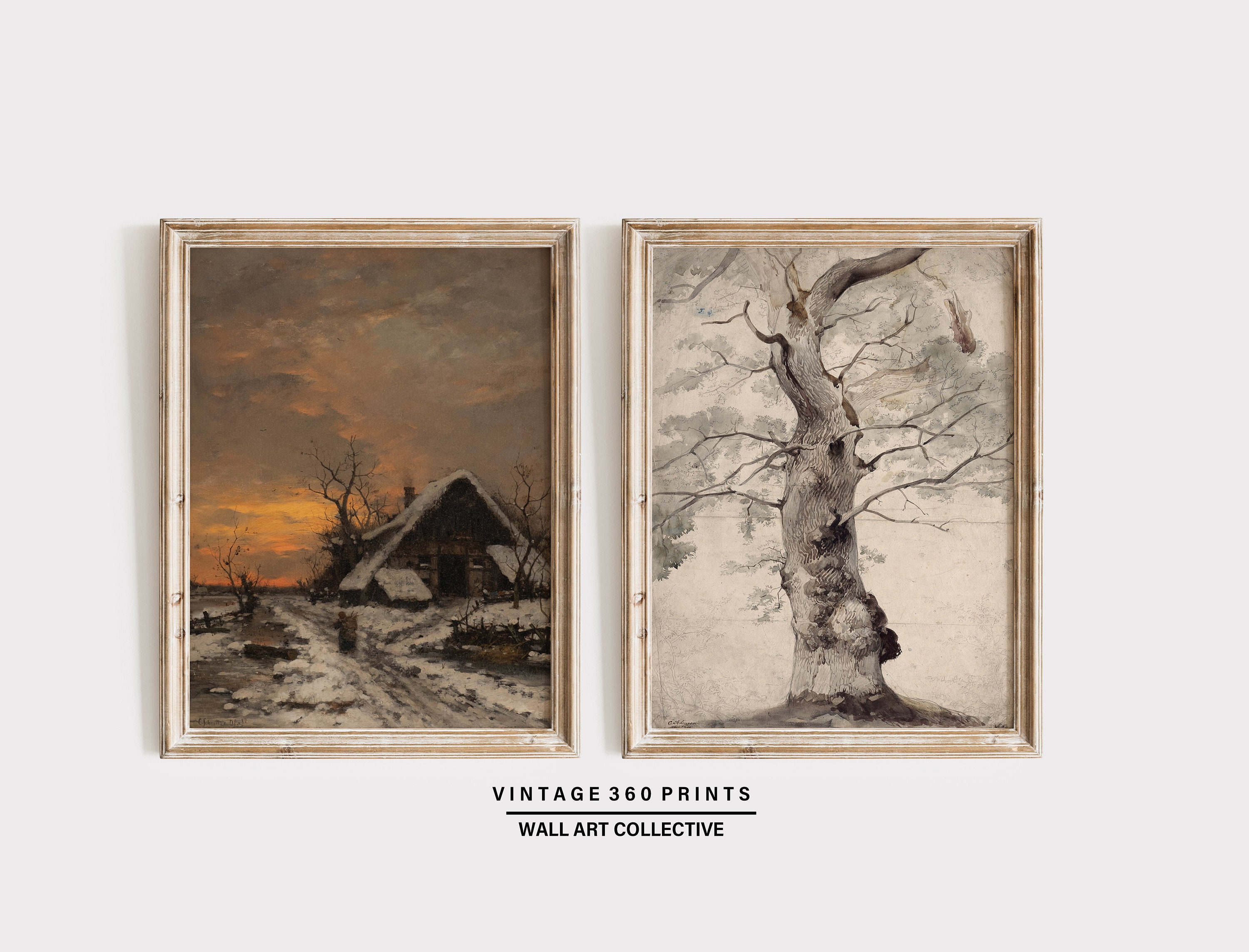 Printable Vintage Gallery Wall Art SET of Nine / Vintage Wall - Etsy