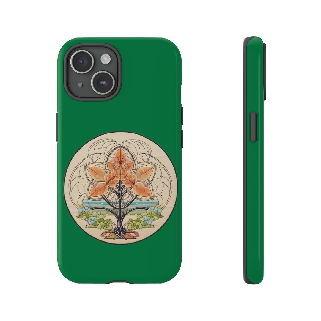 Respect Your Roots Art Nouveau Style Abstract Design Orchid Earth Day ...