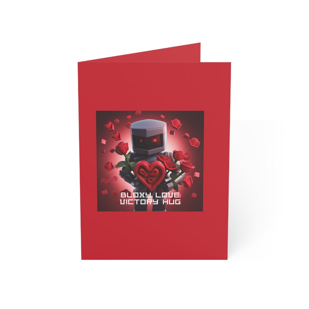 Bloxy Love, Victory Hug Roblox Inspired Funny Gamer Valentine's Day ...
