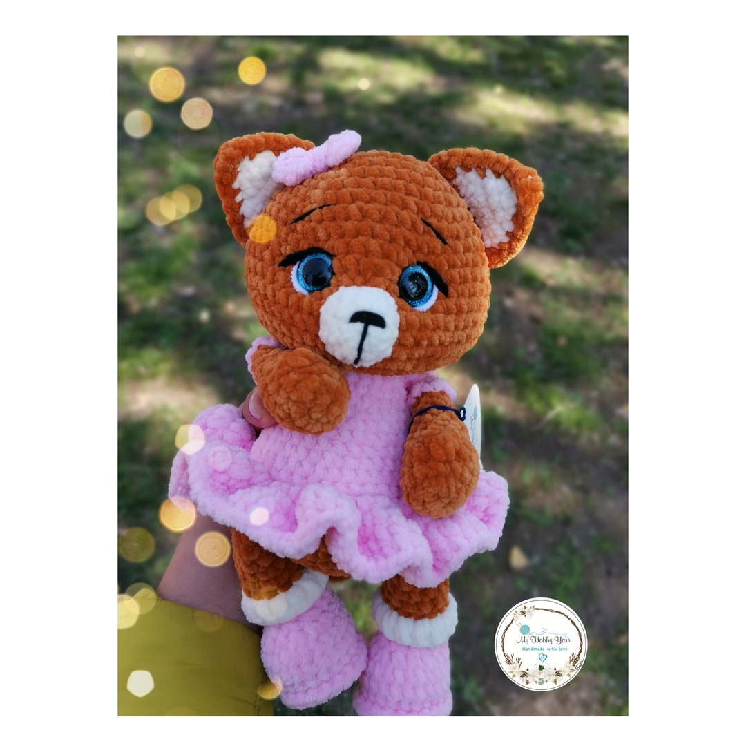 Crochet Baby Girl Fox Plush Toy:gift for Baby Girl, Soft Fox Toy With ...