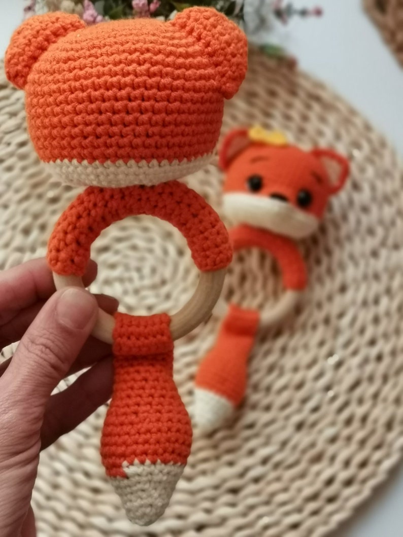 Fox Rattle PDF Pattern | Crochet Fox Pattern | Make Your Own Baby Toy ...