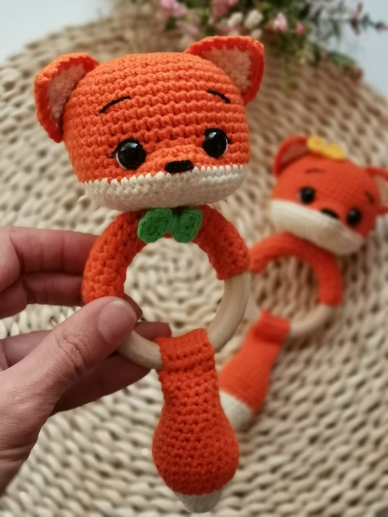 Fox Rattle PDF Pattern | Crochet Fox Pattern | Make Your Own Baby Toy ...