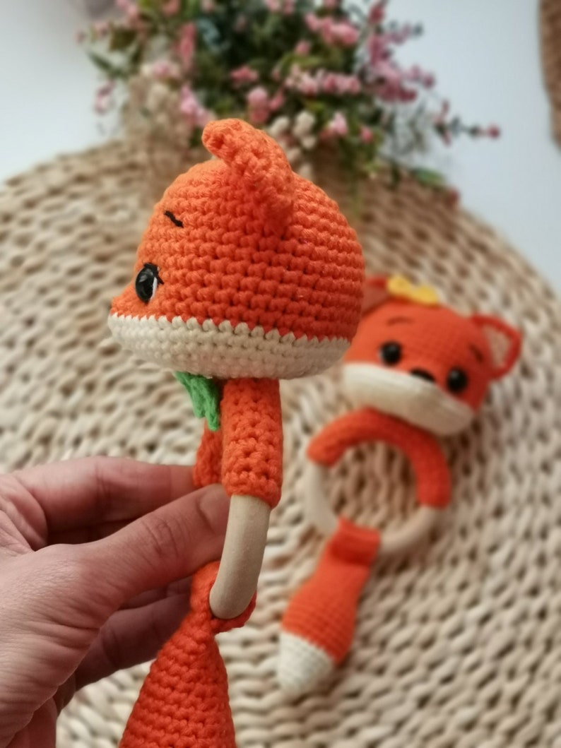 Fox Rattle PDF Pattern | Crochet Fox Pattern | Make Your Own Baby Toy ...