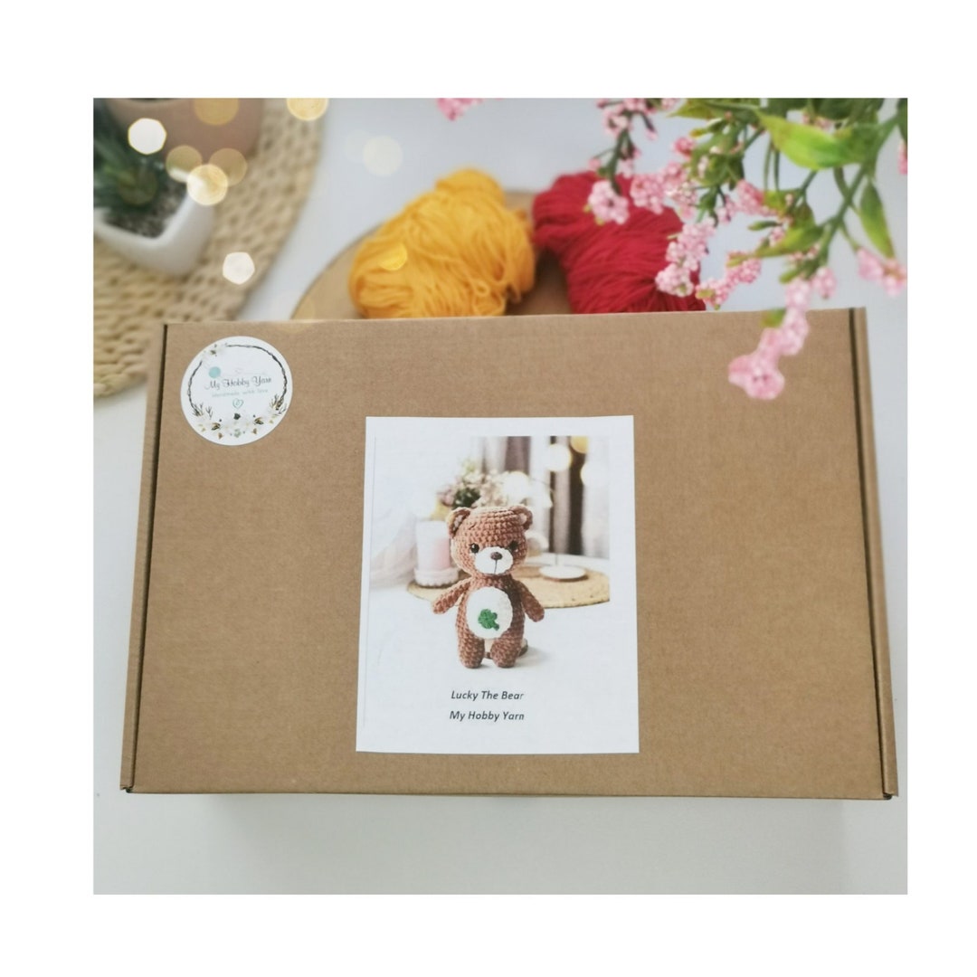 DYI Kit, Crochet Kit, Crochet Set, Cute Bear Crochet Set, DYI Gift for ...
