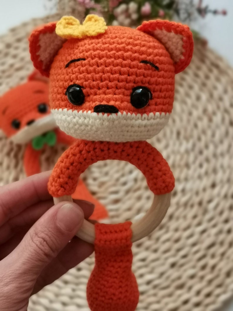 Fox Rattle Crochet Pattern | Make Your Own Baby Gift | Crochet Fox ...