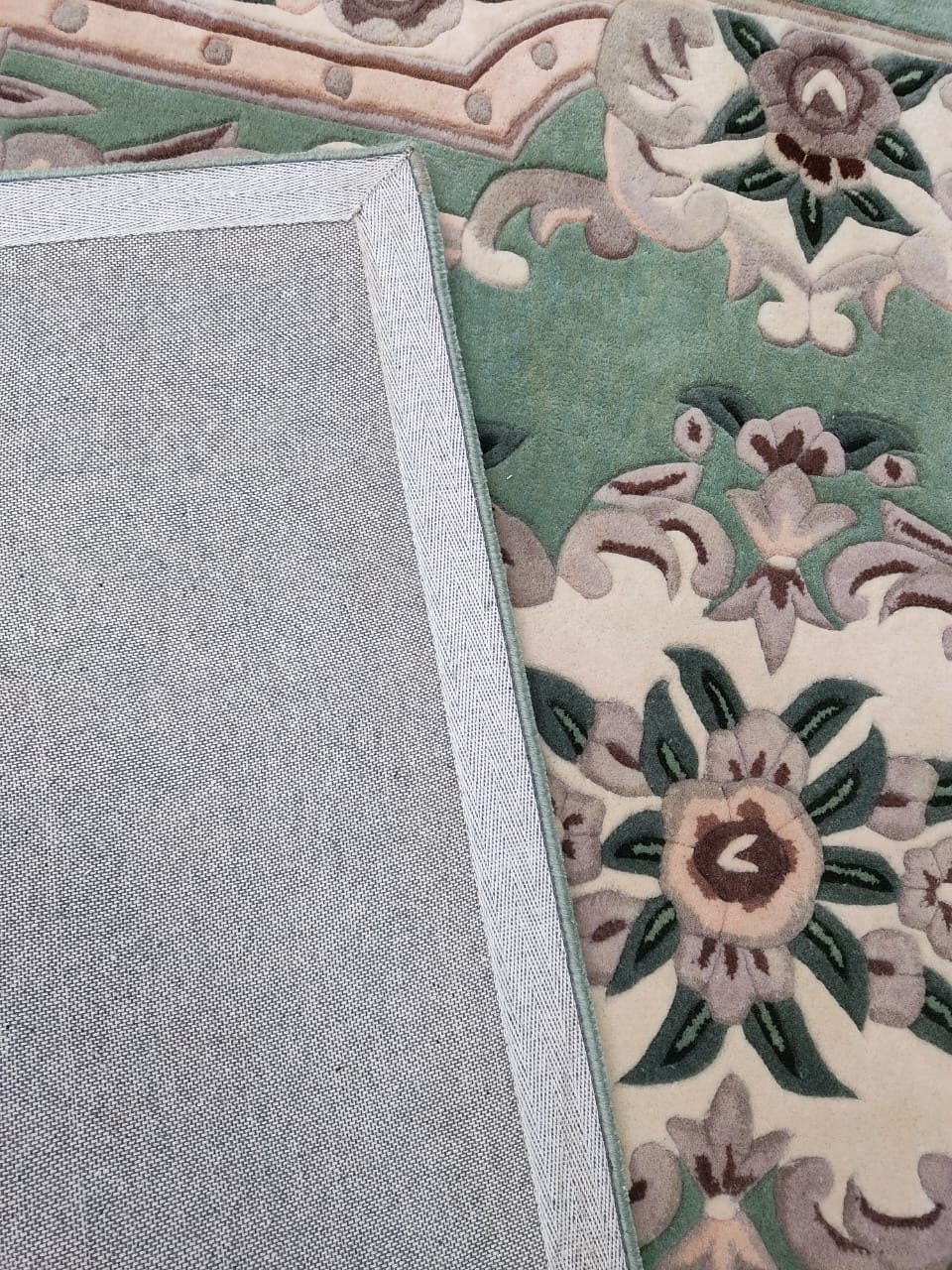 Hand Tufted Aubusson Rug Beautiful Colour Light Green New Design - Etsy