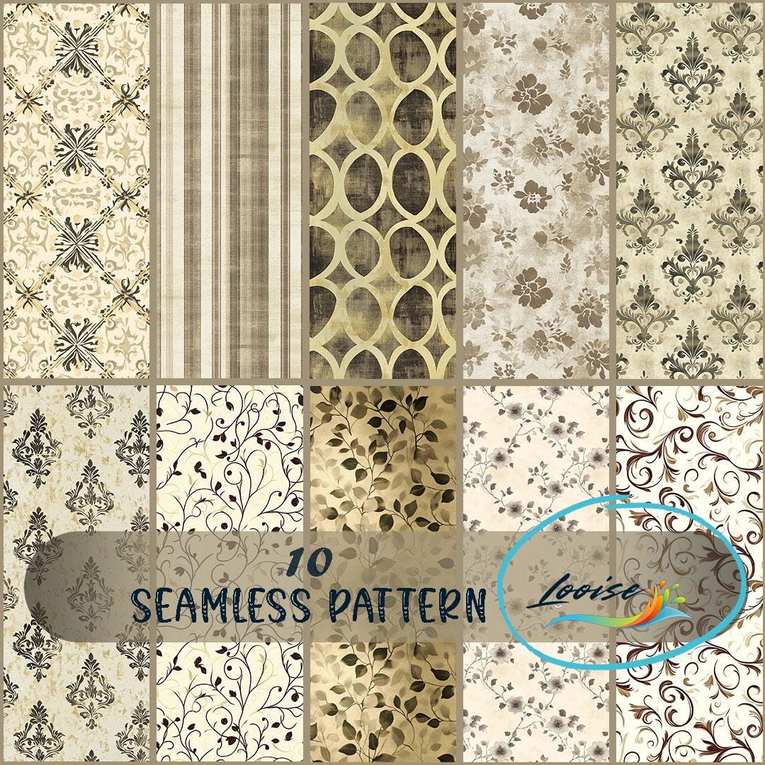 Seamless Patterns, Overlays & Textures | Templates for Digital Planner ...