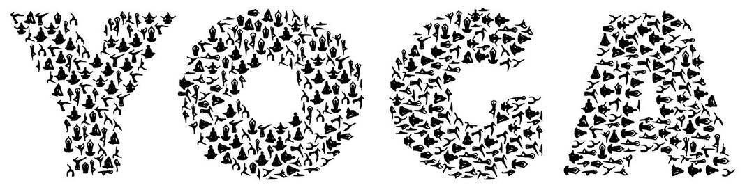 Yoga Word Svg, Eps, Png, Dxf Files for Cricut. Human Pose, Health ...