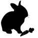 Easter Bunny, Rabbit With Carrot Digital Download Svg, Png, Dxf, Eps ...