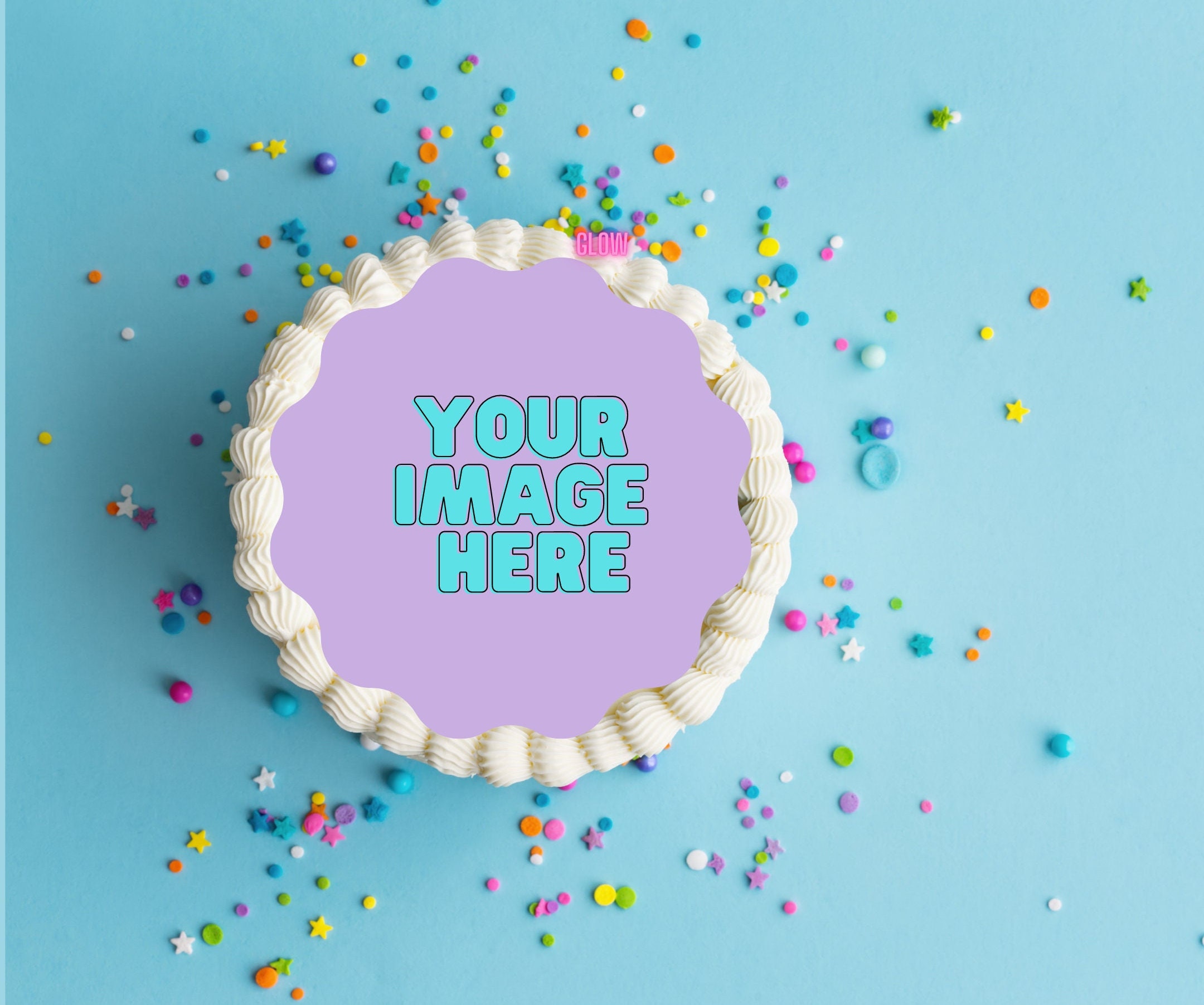 Custom Edible Images for Cakes, Cupcakes, Treats FREE SHIPPING Round - Etsy