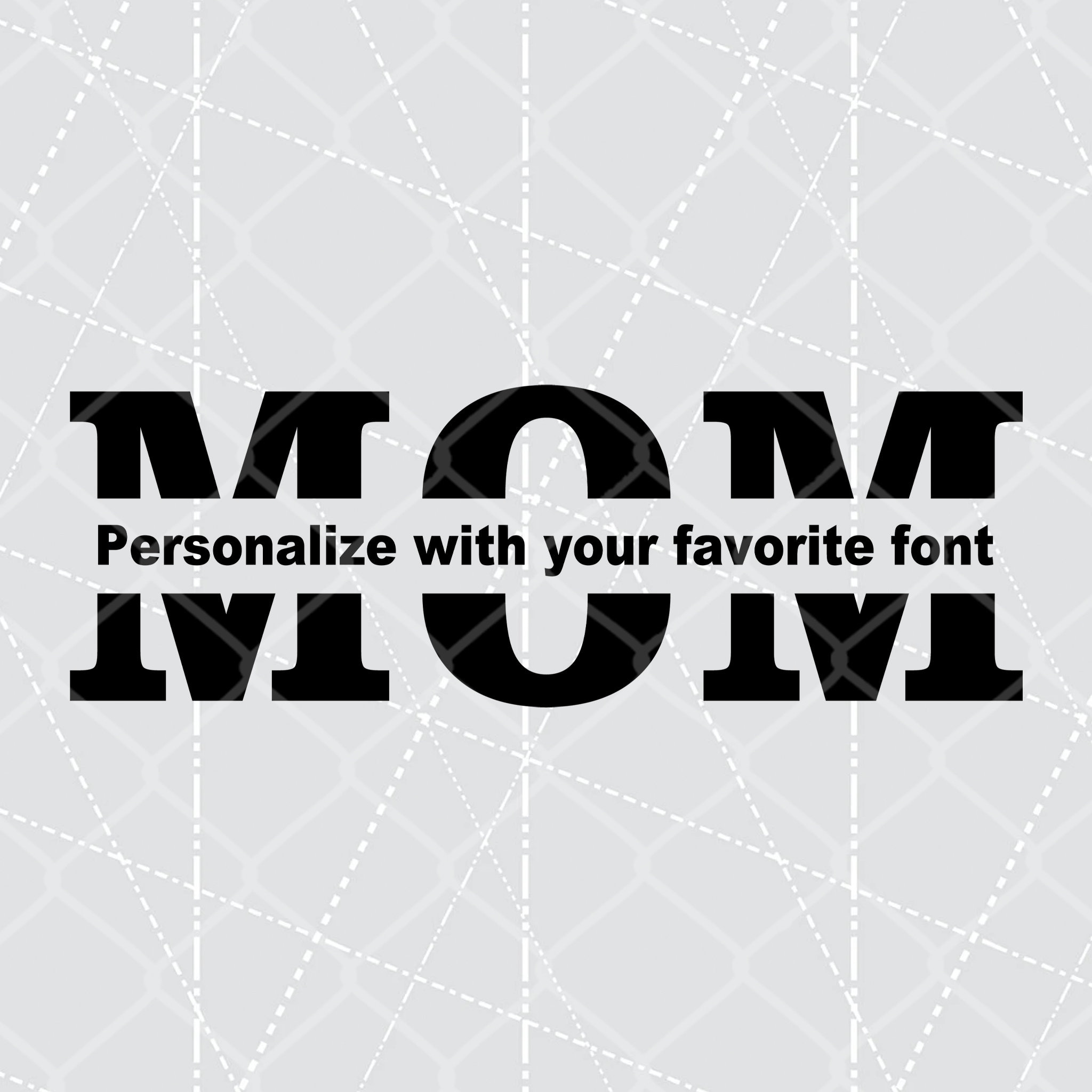 Mom Monogram SVG, Png, Eps, Dxf, Pdf, Digital Cut File, Cricut Maker ...