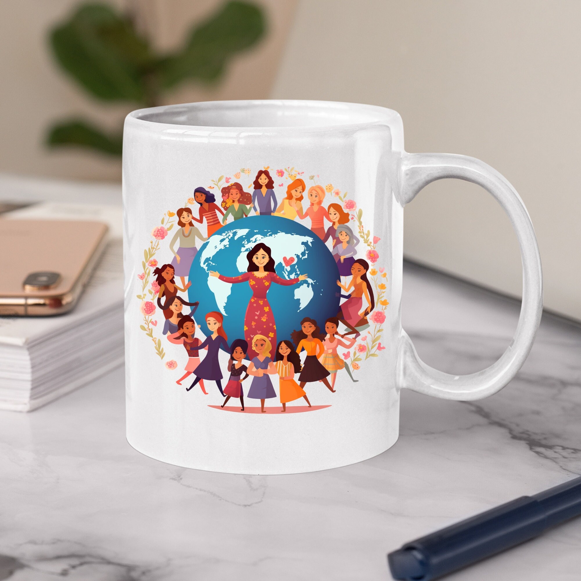 Women's Day Clip Art, International Womans Day, Greeting Card Clipart ...