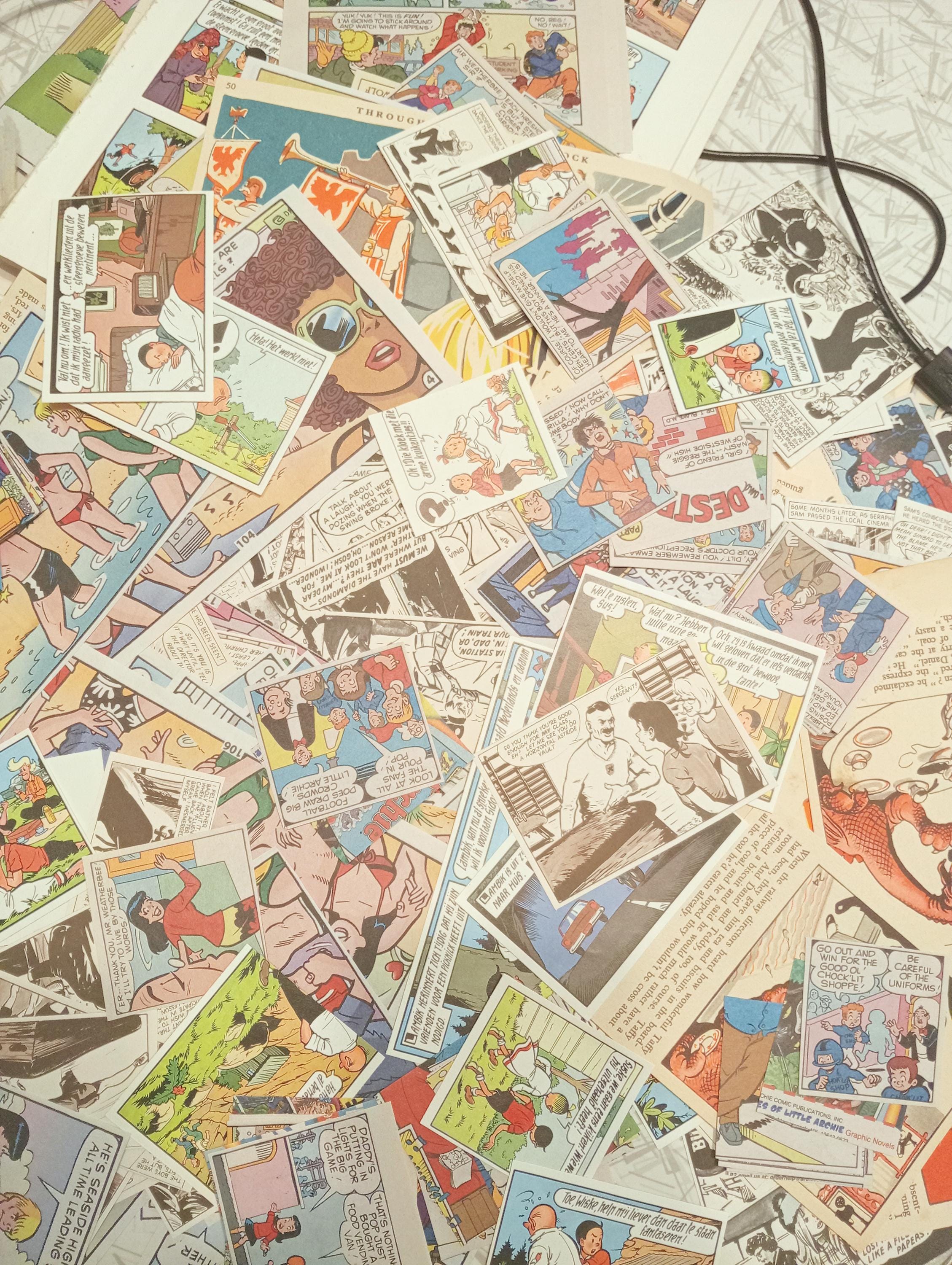 Mini Collage Pack Featuring Comic Frames - Etsy