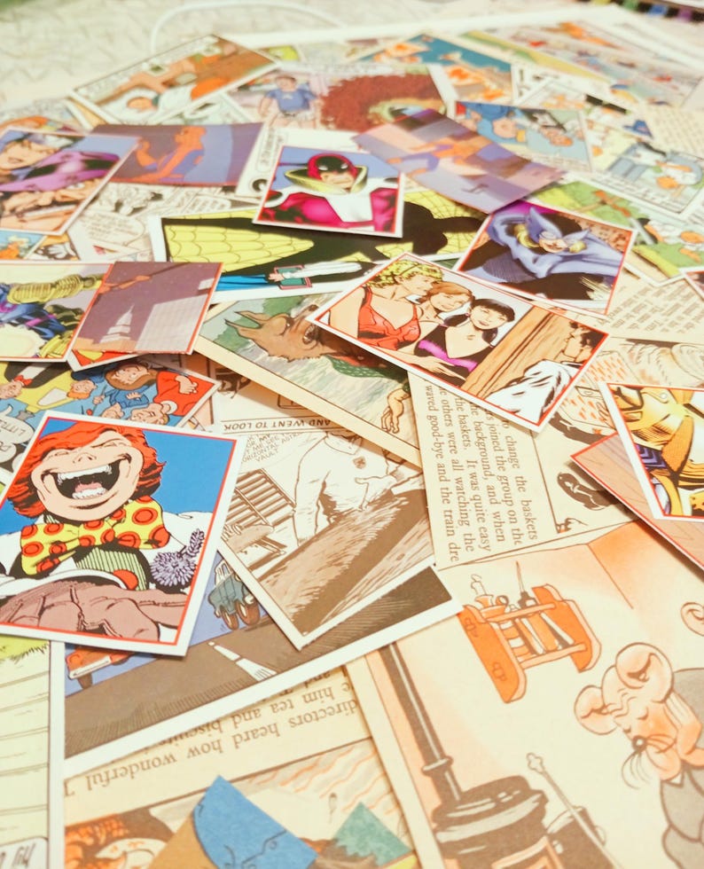 Mini Collage Pack Featuring Comic Frames - Etsy