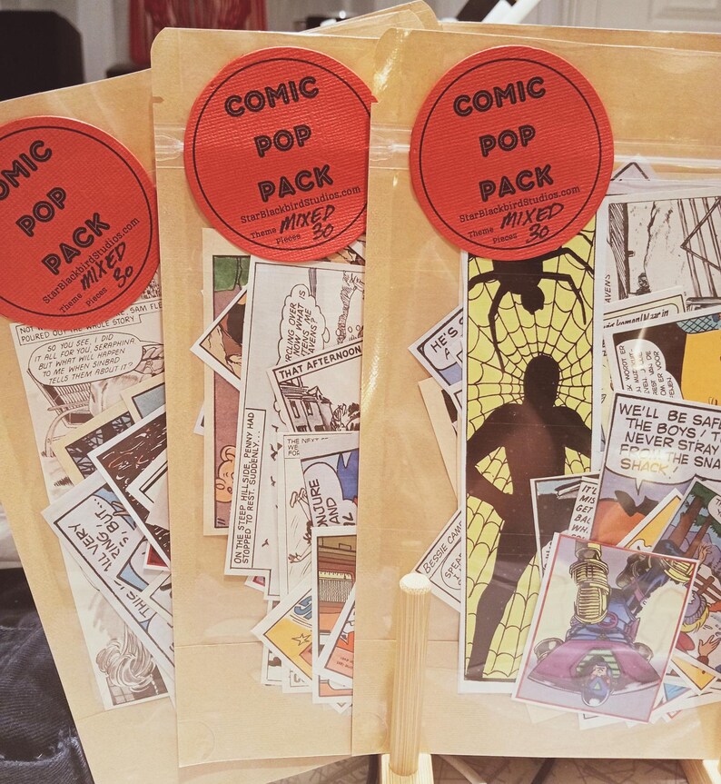 Mini Collage Pack Featuring Comic Frames - Etsy