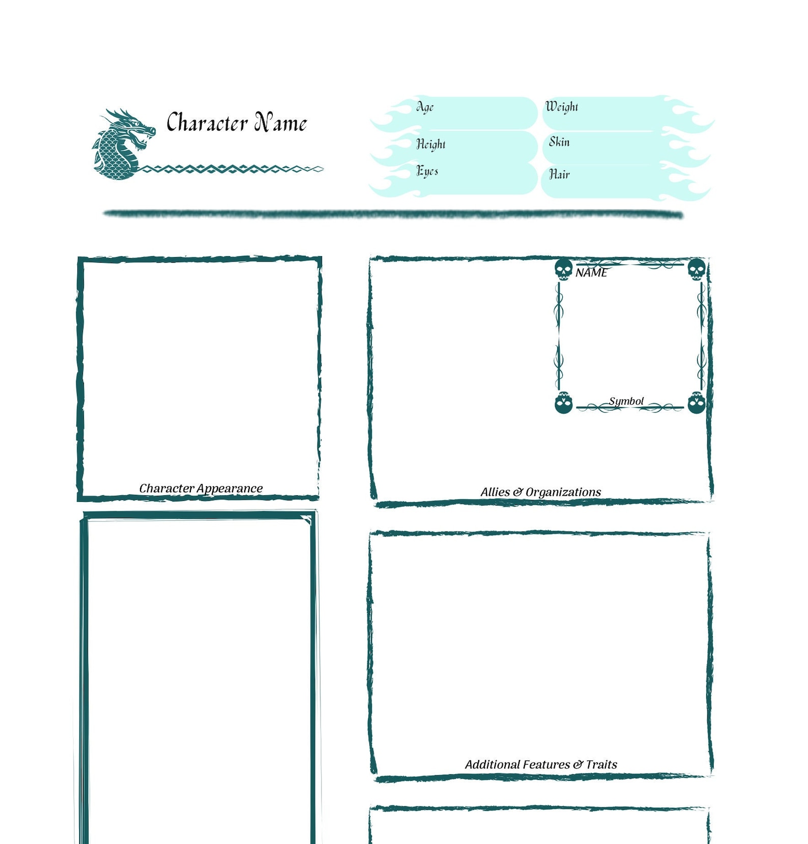 Ultimate D&D Character Sheets Bundle, Printable RPG Templates ...