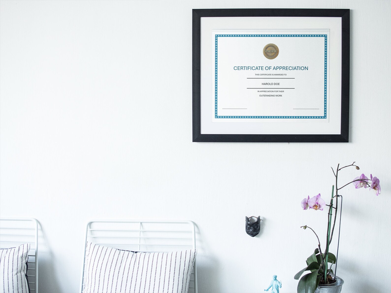 Teal Certificate of Appreciation Customizable Award Templates - Etsy