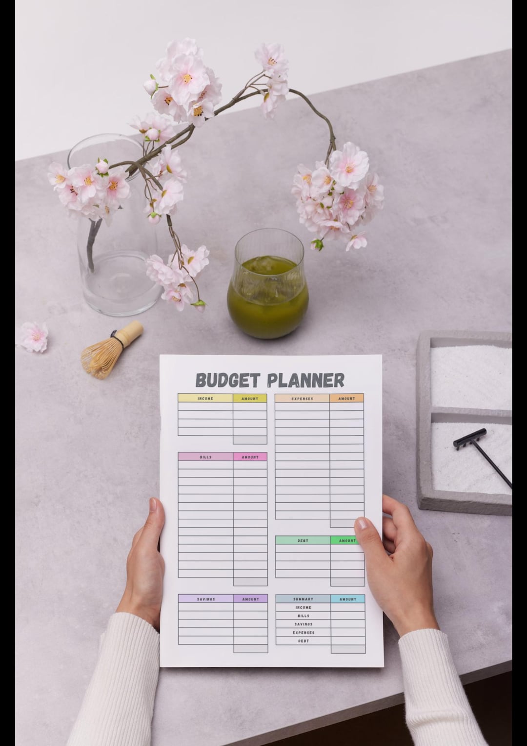 Printable Budget Planner Template - Editable Digital Finance Organizer ...
