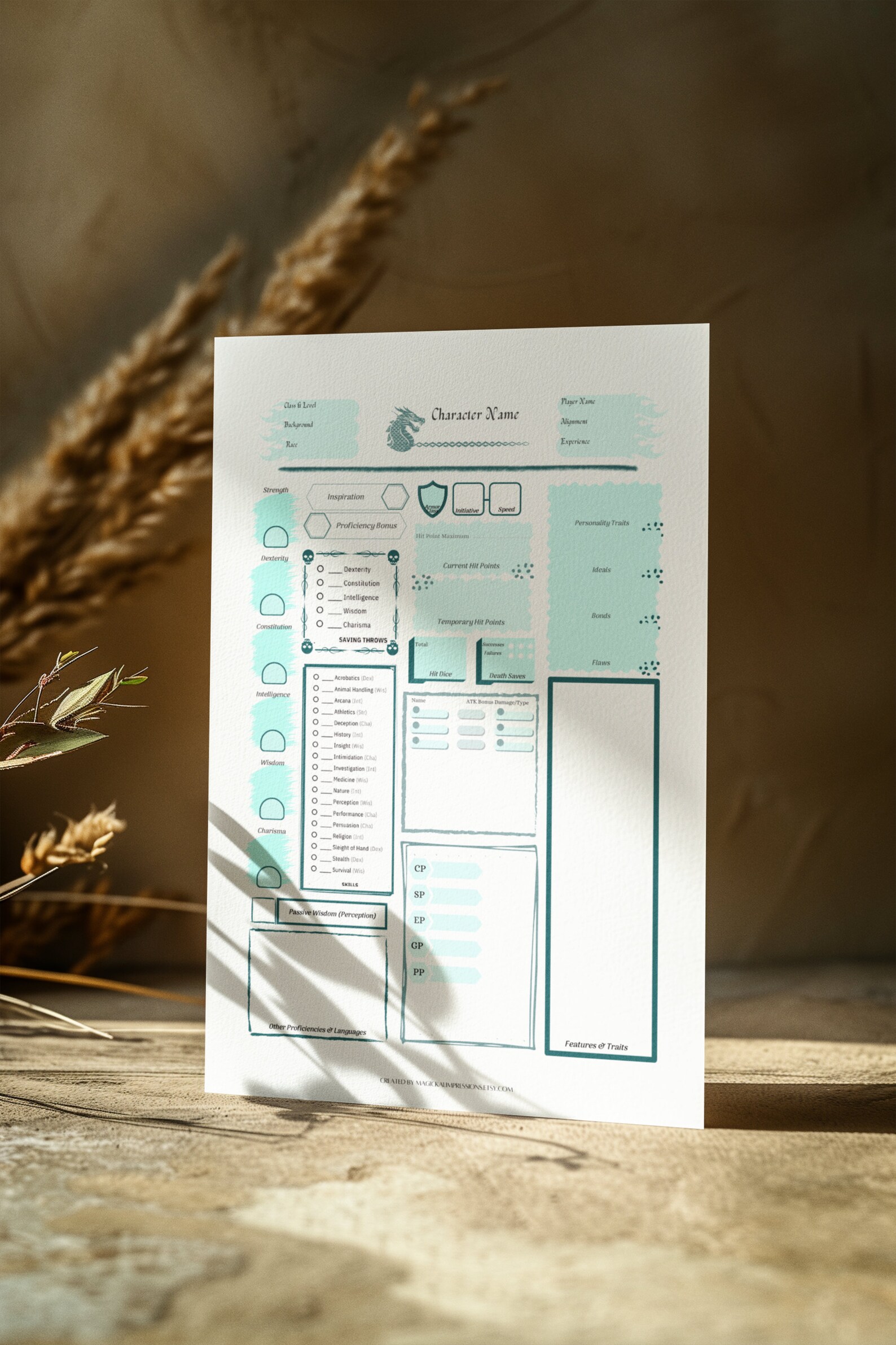 Ultimate D&D Character Sheets Bundle, Printable RPG Templates ...