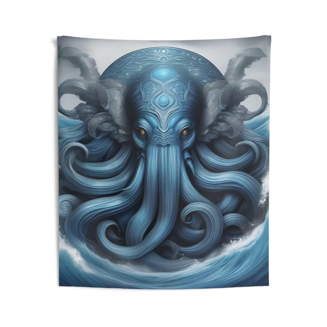 Epic Cthulhu Ocean Tapestry Indoor Wall Tapestries - Etsy