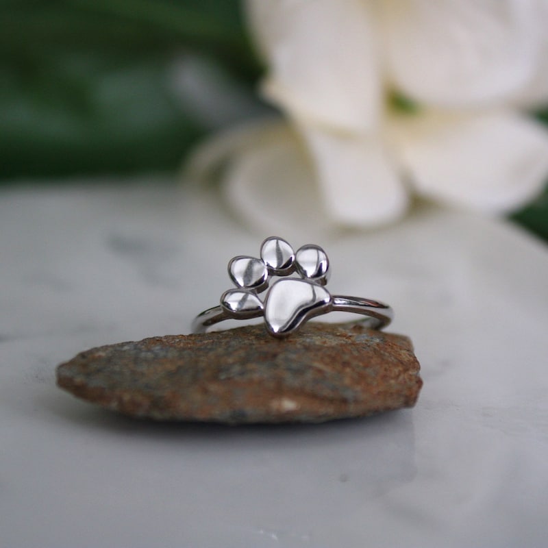 Paw Print Ring - Etsy