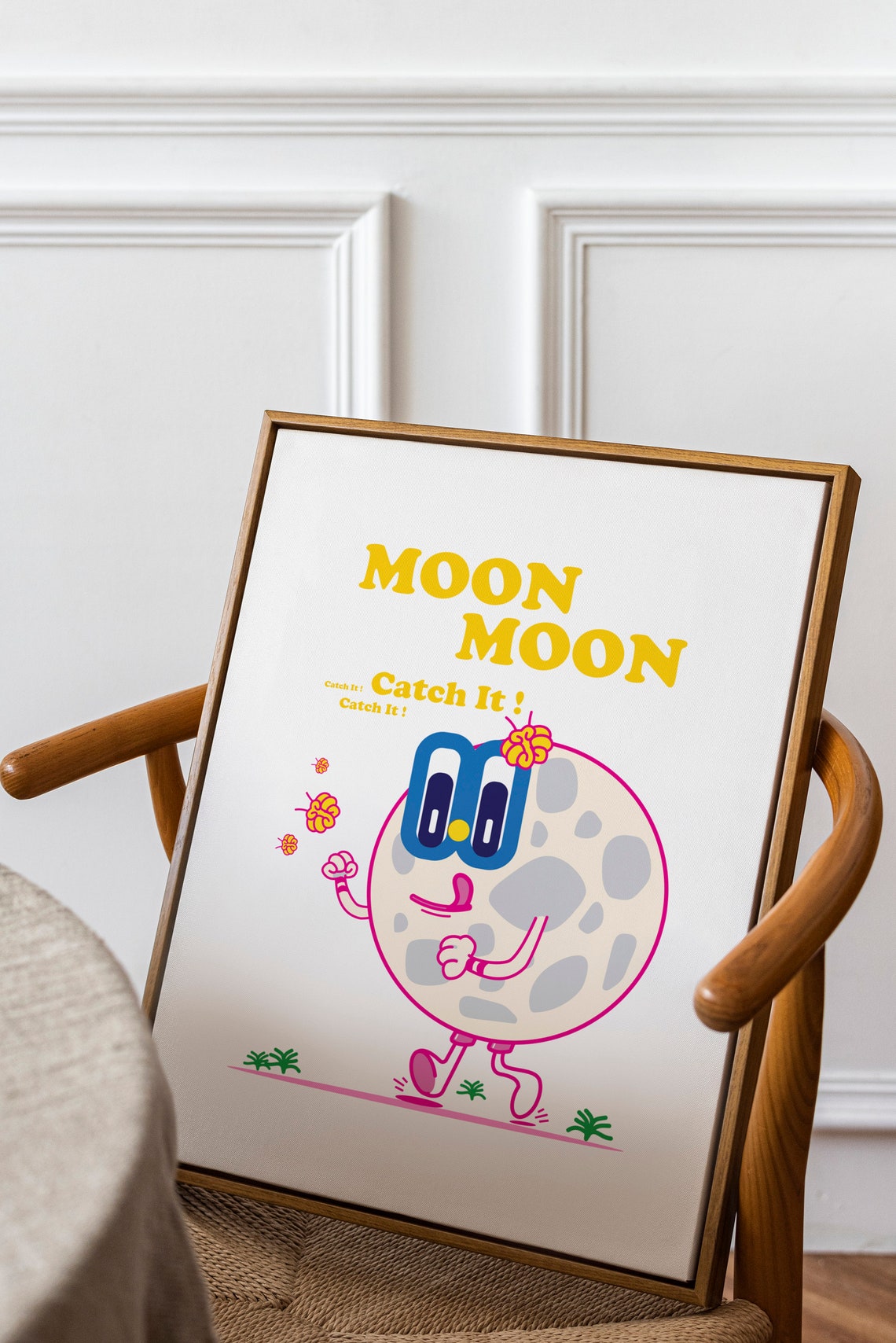 Moon Printable Poster Character Cartoon Art Design Wall Decor - Etsy UK