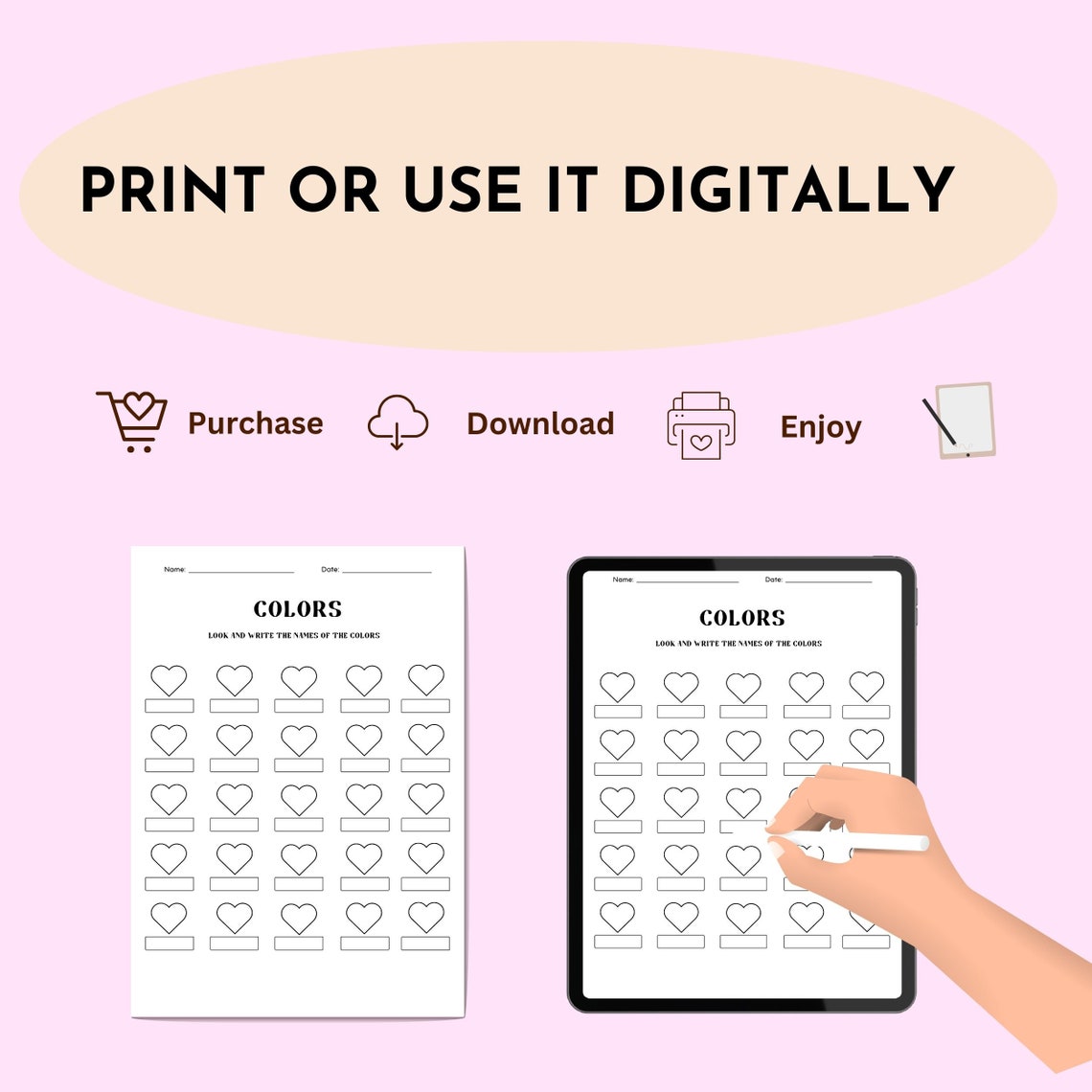 Printable Color Swatch, Color Swatch Chart, Color Swatch Template, DIY ...