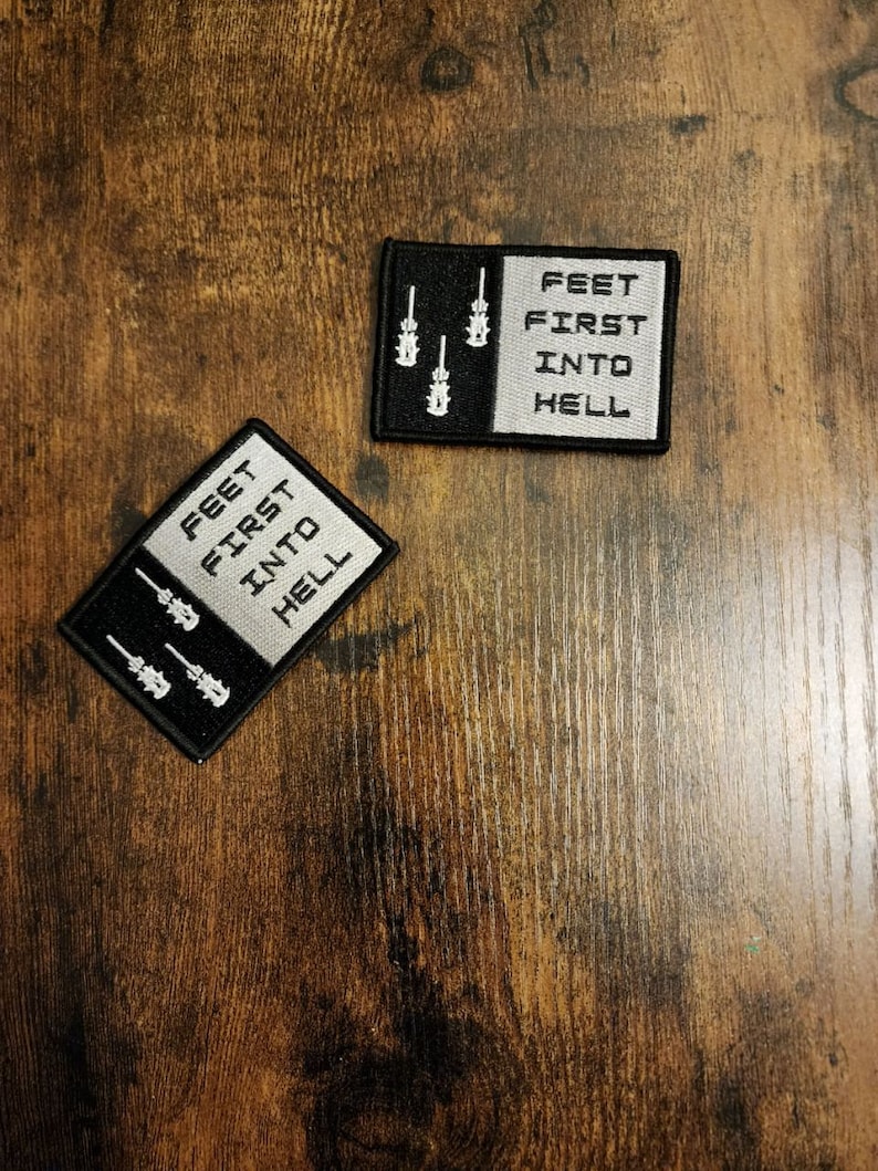 Feet First Into Hell Helljumpers Halo Patch 3x2 Etsy