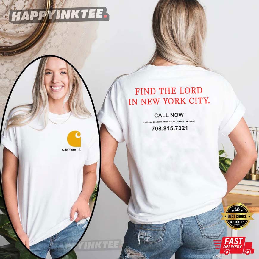 Jake Bongiovi Find The Lord In New York City Carhartt T-Shirt sold by ...
