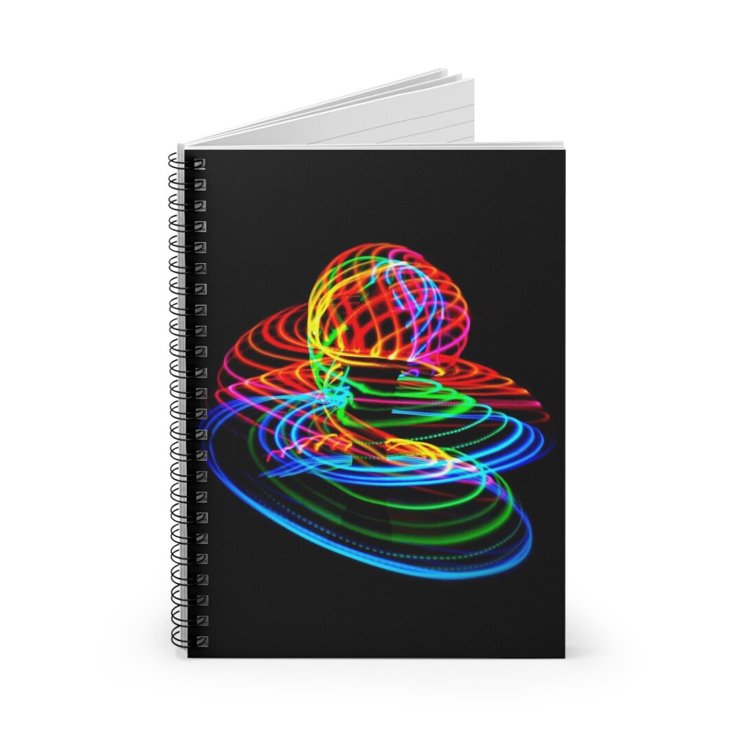 Spiral Hoop Rainbow self-portrait Spiral Notebook Ruled Line - Etsy