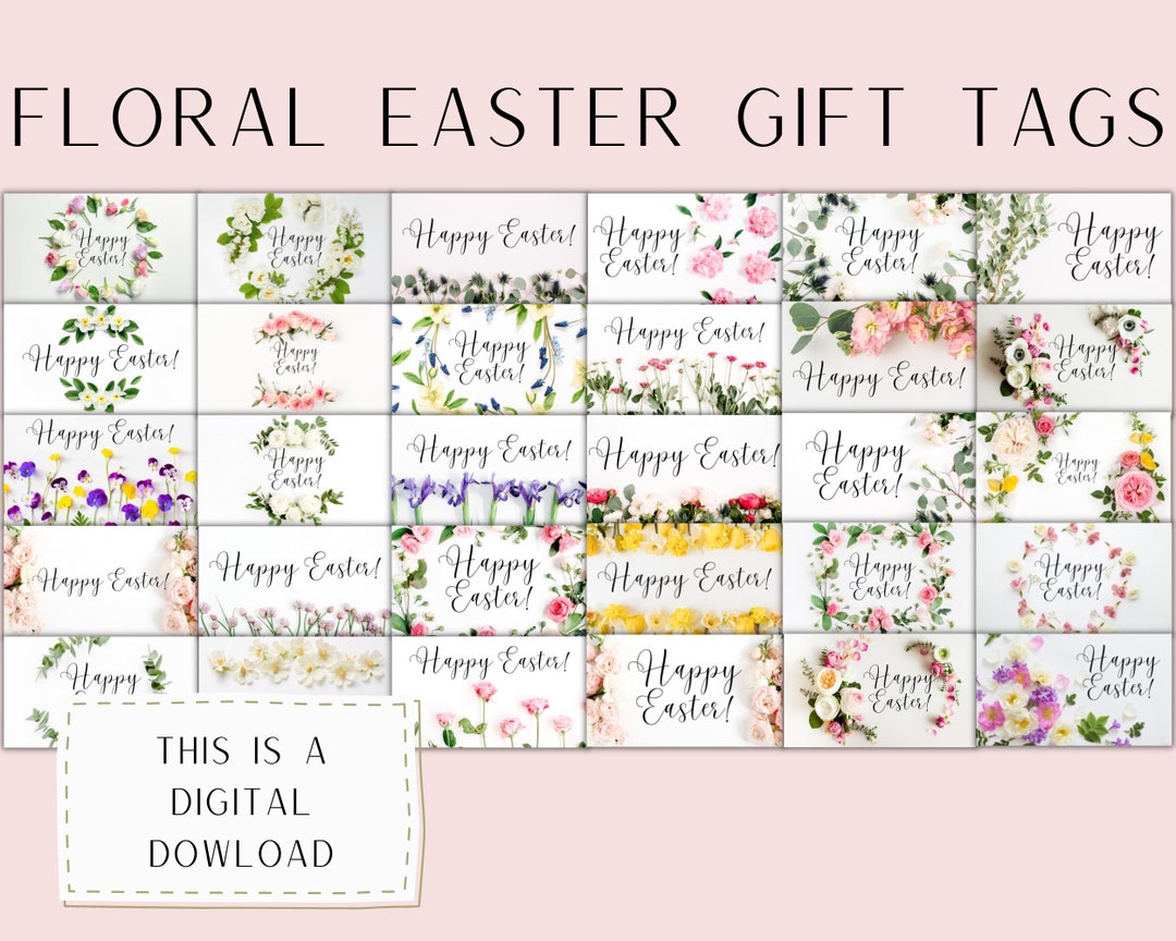 Spring Party Favor, Easter Card, Spring Card, Classroom Gift Tag, Gifts ...