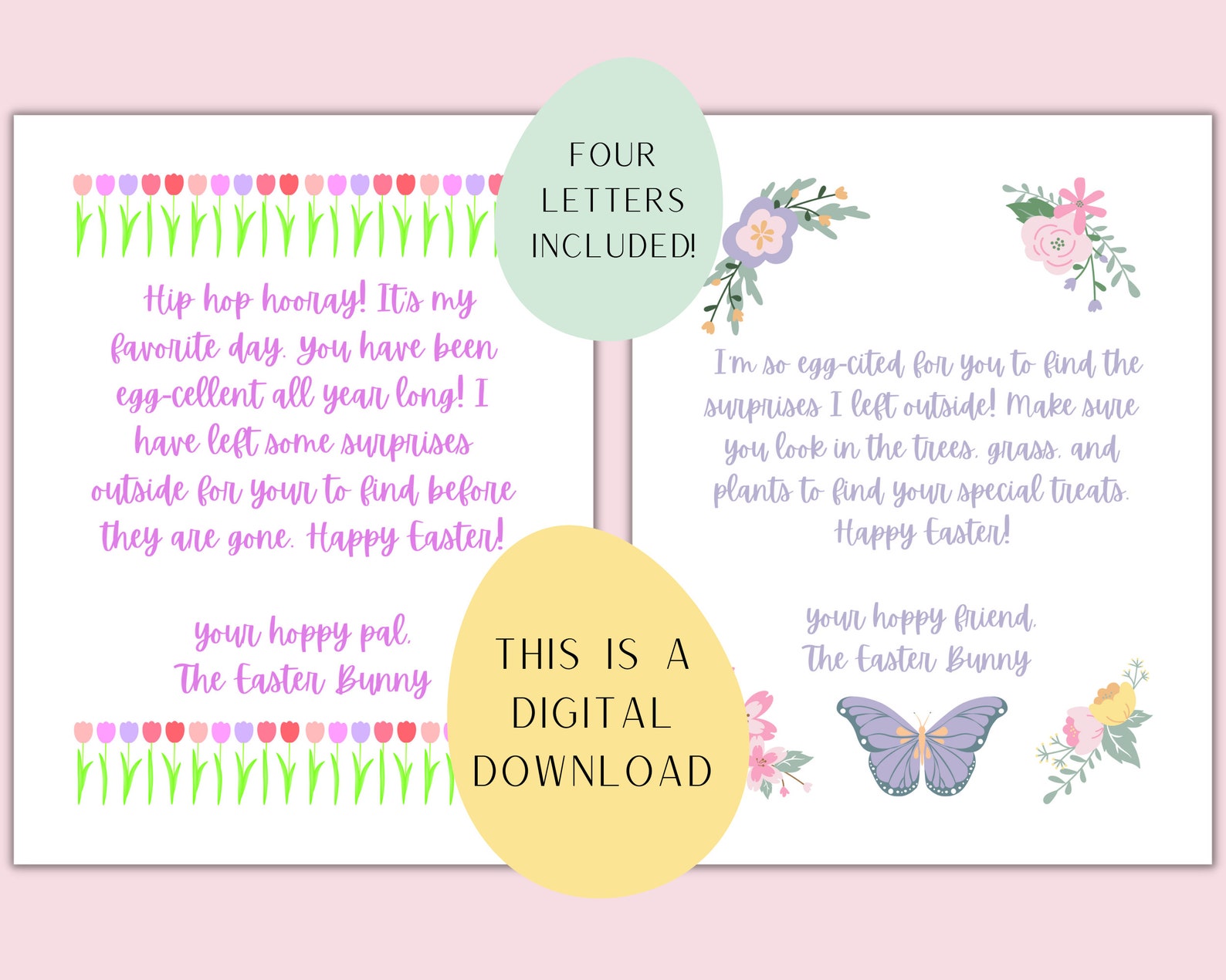 Letter From the Easter Bunny, Easter Basket Stuffer, Easter Morning ...