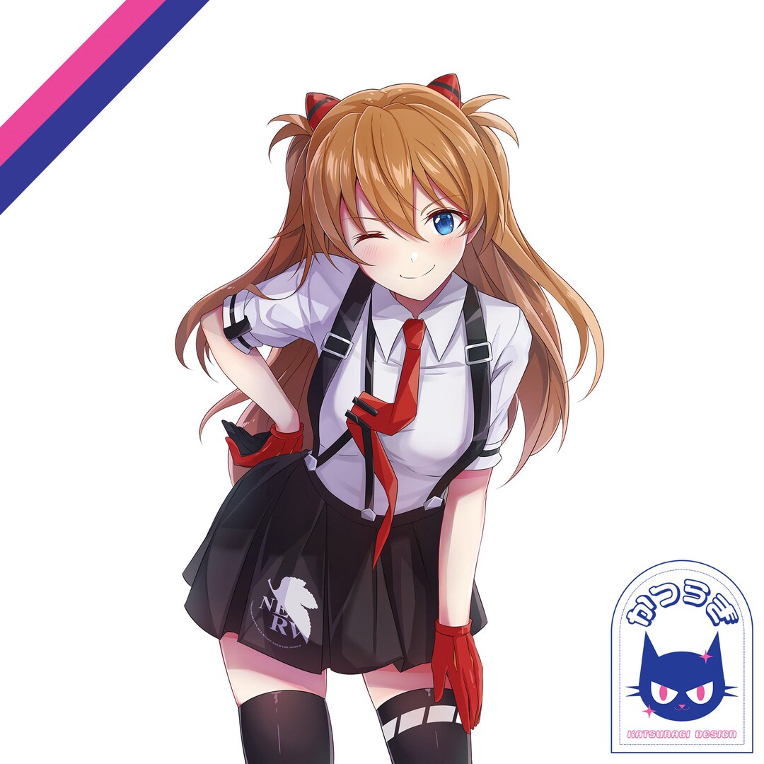 Asuka Neon Genesis Evangelion Sticker Honkai Impact Ver. - Etsy