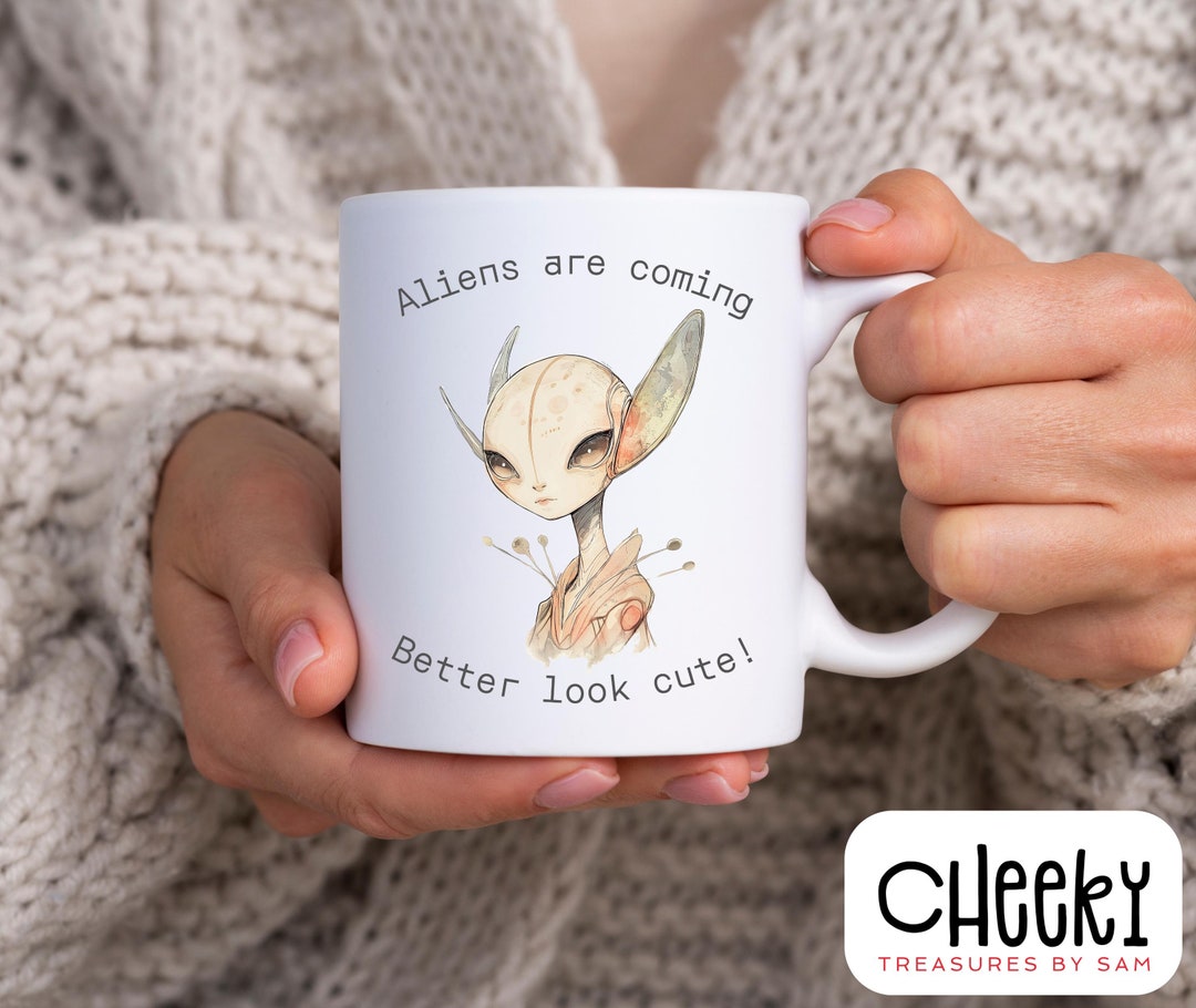 Alien Inspired Coffee Mug. Unique Sci-fi Lover Gift. Sci-fi Coffee Cup ...