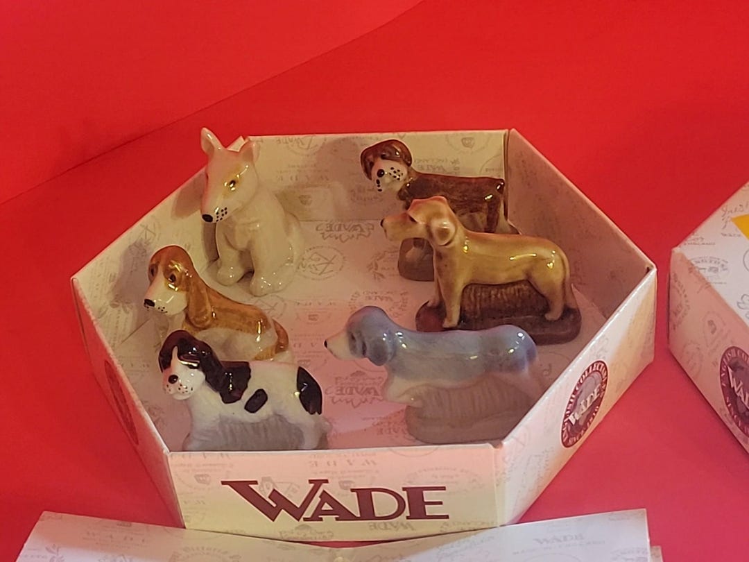 Wade Whimsies Dogs Set New in Hex Box - Etsy
