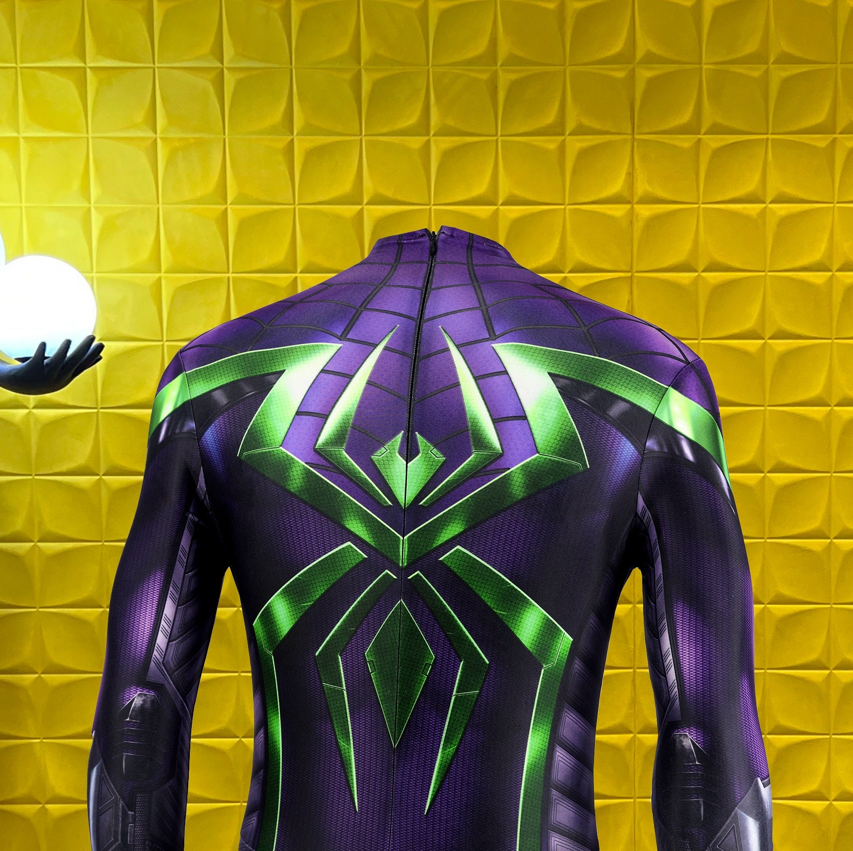 Spider Man Miles Purple Reign Suit Purple Reign Cosplay Costume - Etsy