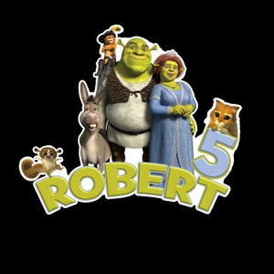 Personalized Shrek Cake Topper, Shrek Party Supplies digital File - Etsy