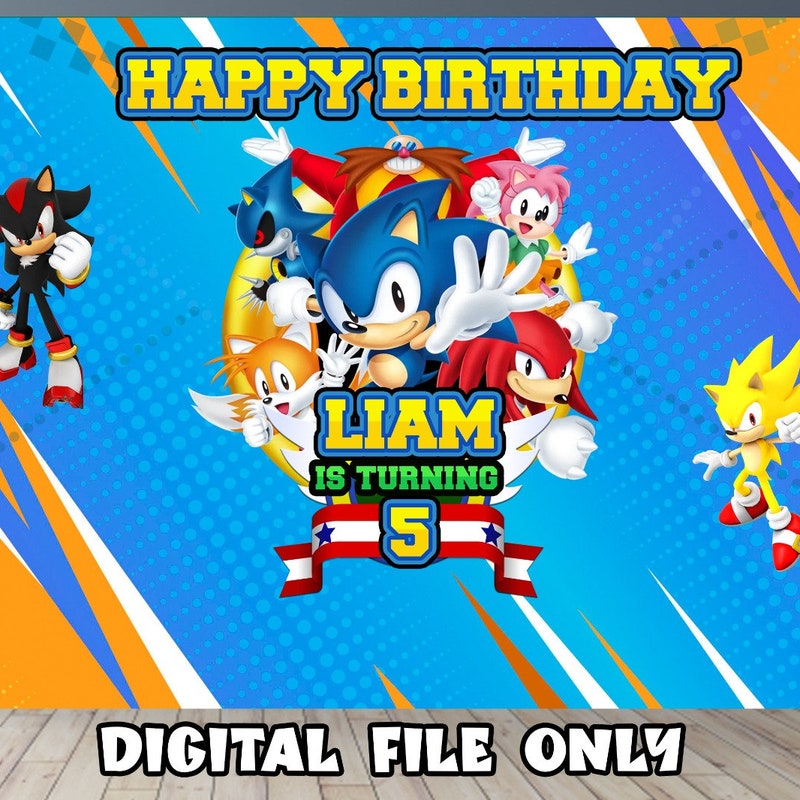 Sonic Backdrop - Etsy