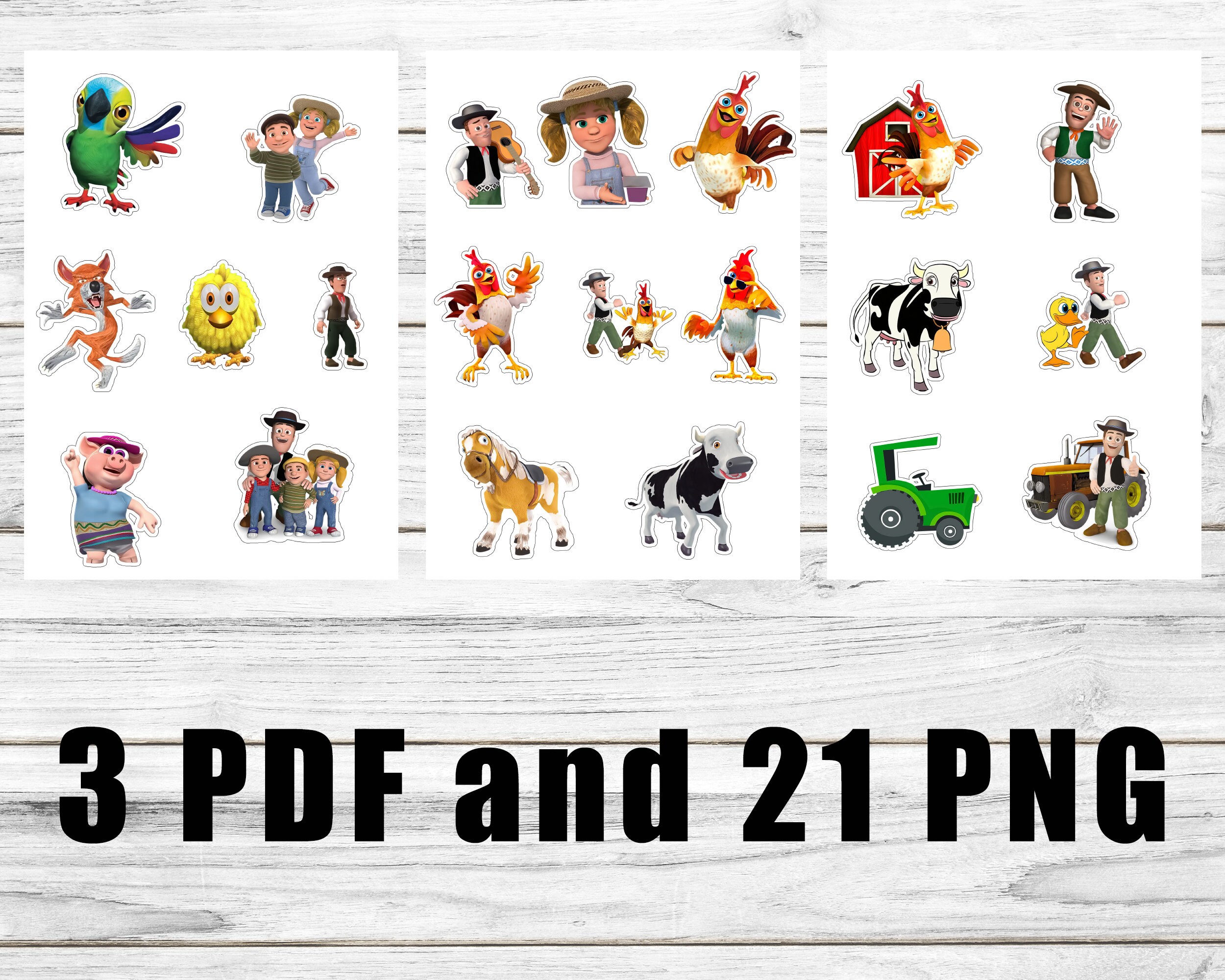 The Zenon Characters Farm Png Images the Zenon Party Clipart - Etsy Canada