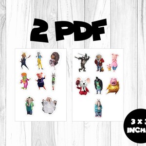 Instant Download Sing 2 Cake Topper, Sing 2 Party Supplies, Sing 2 ...