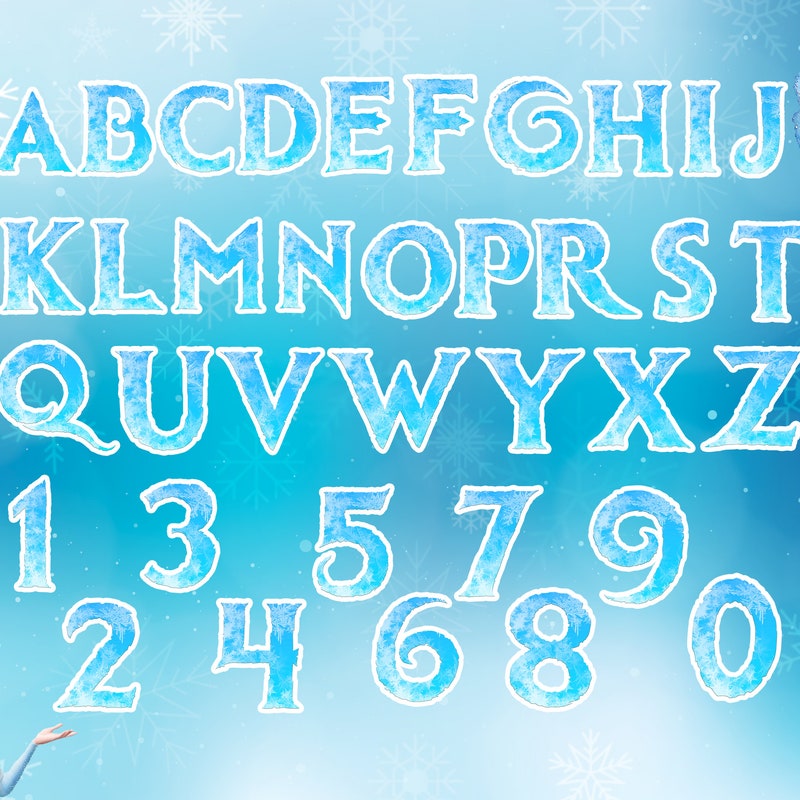 Frozen Font - Etsy