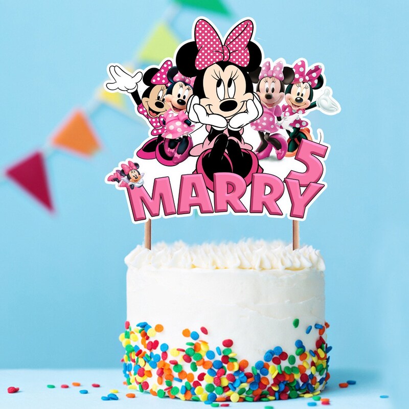 Minnie Cake Topper - Etsy