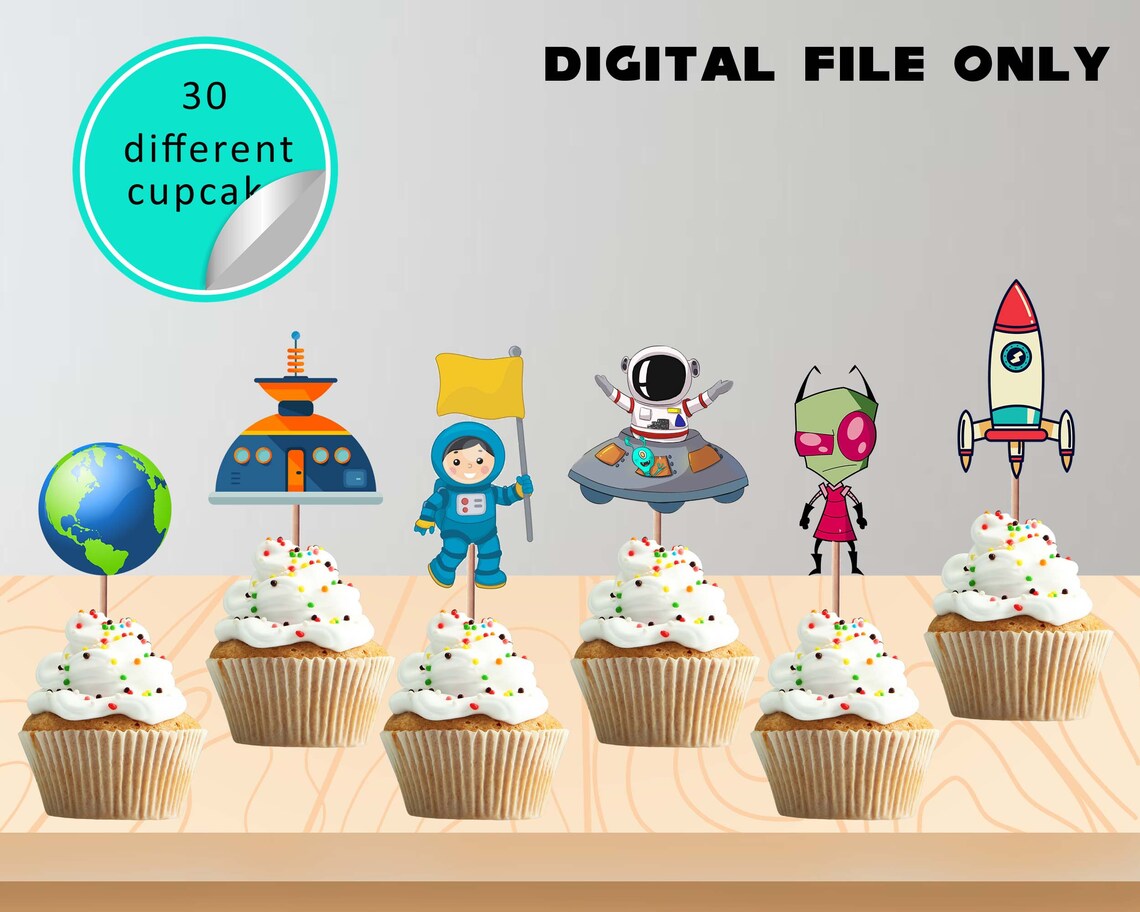 Instant Download Space Planets Astronaut and UFO Clipart - Etsy