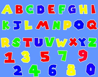 Super Mario Instant Download Birthday PNG and Clipart Digital File - Etsy