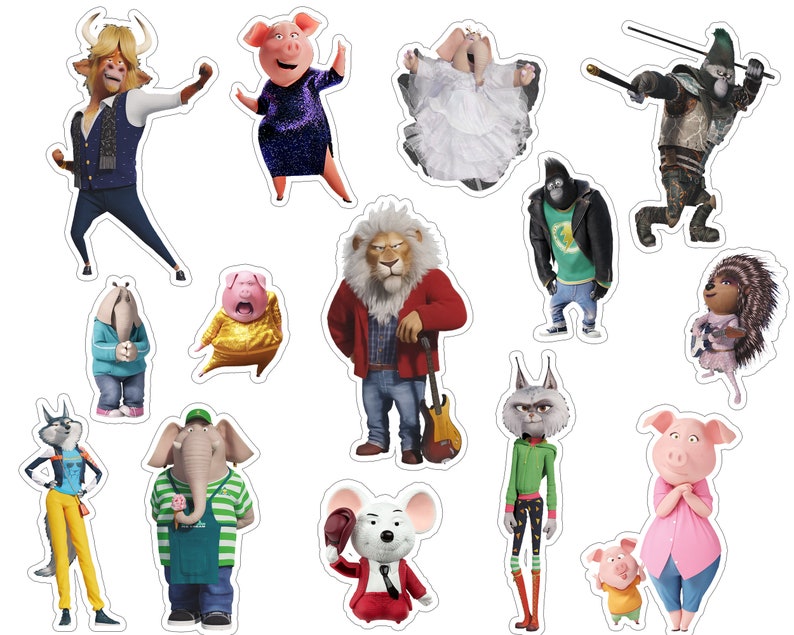 Instant Download Sing 2 Cake Topper Sing 2 Party Supplies - Etsy