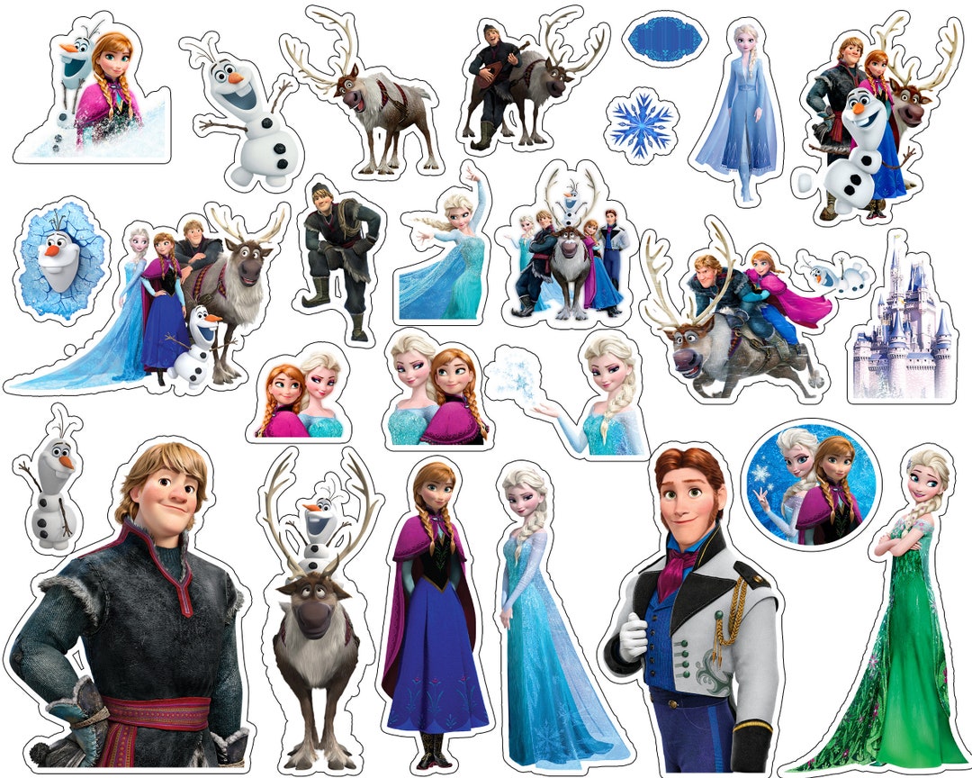 Instant Download Frozen Cake Topper, Frozen Party Supplies, Frozen ...