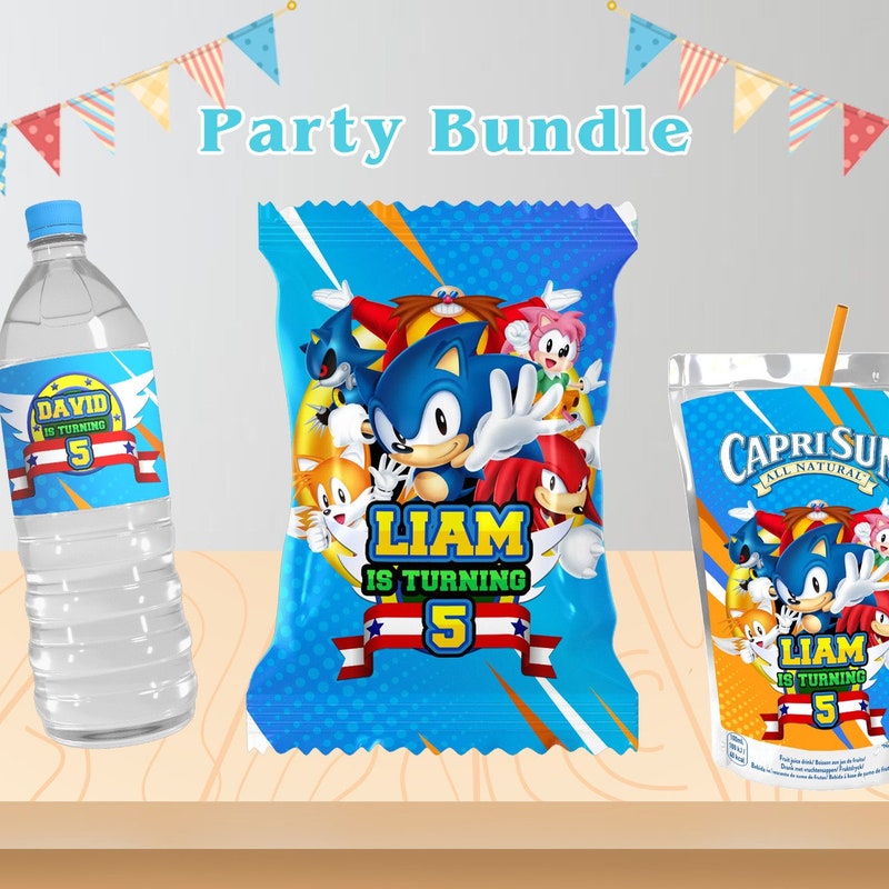 Sonic Party Printable - Etsy