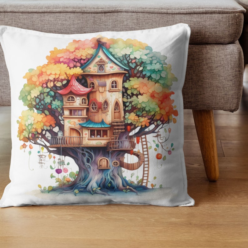 BUNDLE Treehouse Watercolor Clipart Bundle 20+ High-quality ...