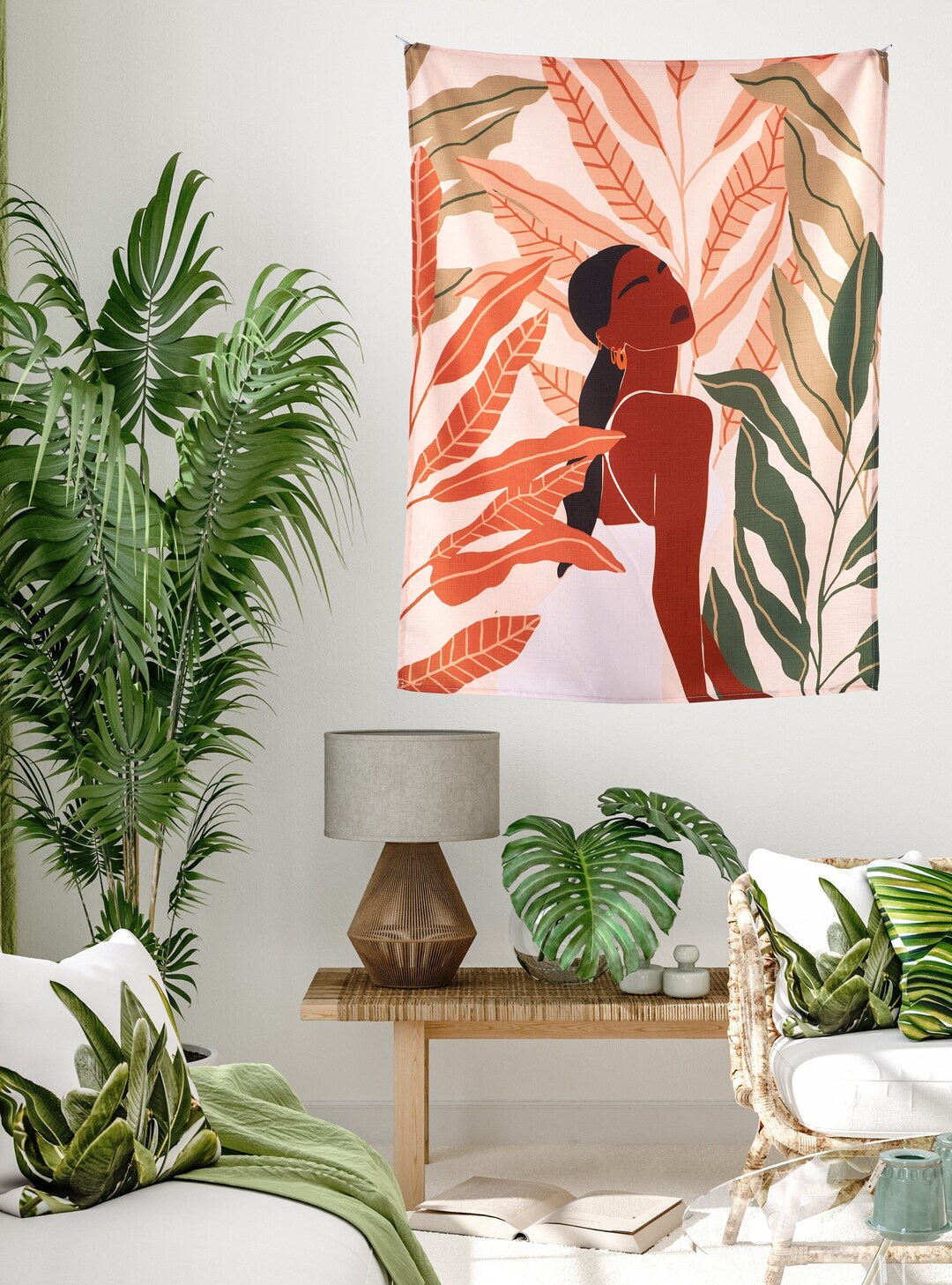 Tabu Home Bohemian Woman Wall Cover - Etsy